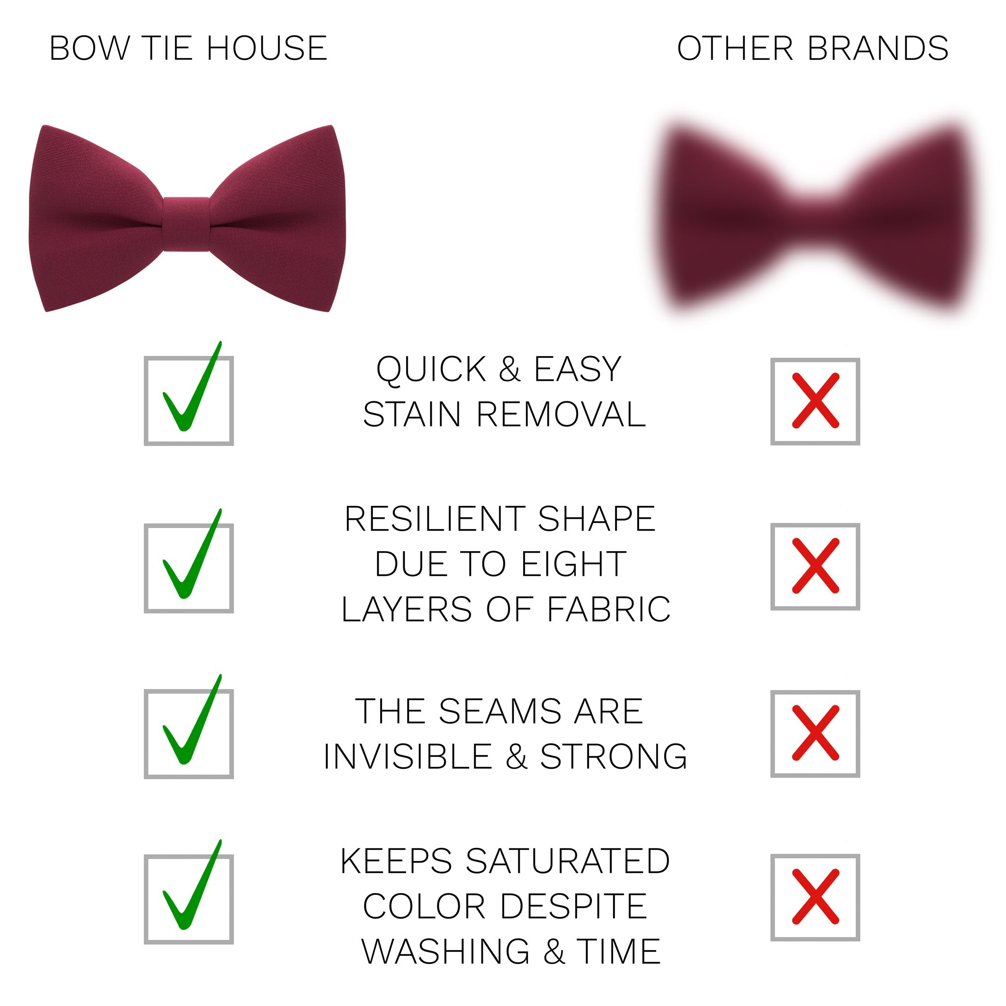 Deep Red Bow Tie – Bow Tie House